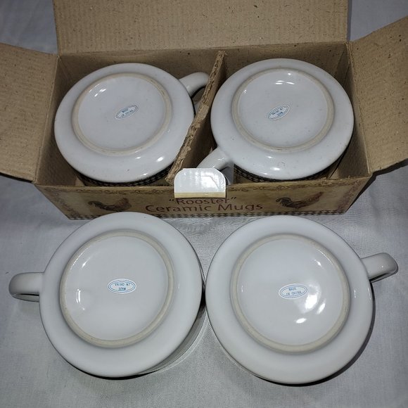 Giftco Inc | Dining | Vintage Giftco Ceramic Soup Mugscups With Handles ...
